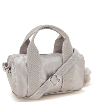 BOLSA KIPLING BINA MINI METALLIC GLOW BEGE | Acquarela Shop
